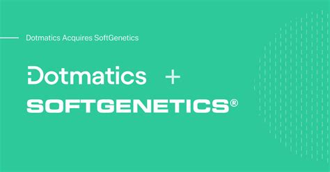 dotmatics acquires softgenetics expanding into clinical and forensic