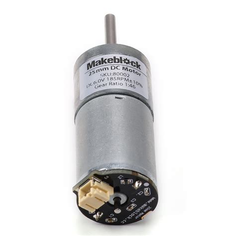 MakeBlock DC Motor 25 6V 185RPM Uygun Fiyata Satın Al DomiRobot com