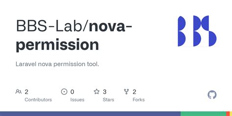 Github Bbs Labnova Permission Laravel Nova Permission Tool