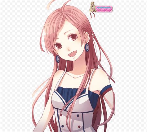 Render Vocaloid Ilustración De Personaje Femenino De Pelo Rosa Png