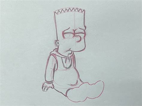 The Simpsons Original Drawing Of Bart Simpson Catawiki