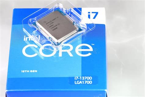 Retail Box Of Intel Core I7 13700 Hight Performance Cpu Editorial Photography Image Of Hight