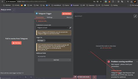 Issue With Telegram Webhooks In N8n Running On Docker Questions N8n