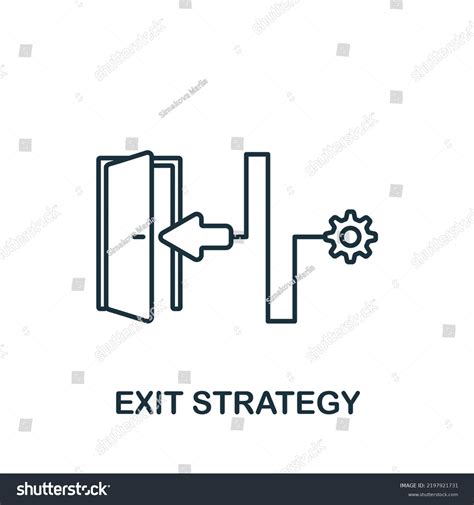 Exit Strategy Icon Line Simple Crowdfunding Stock Vector Royalty Free 2197921731 Shutterstock