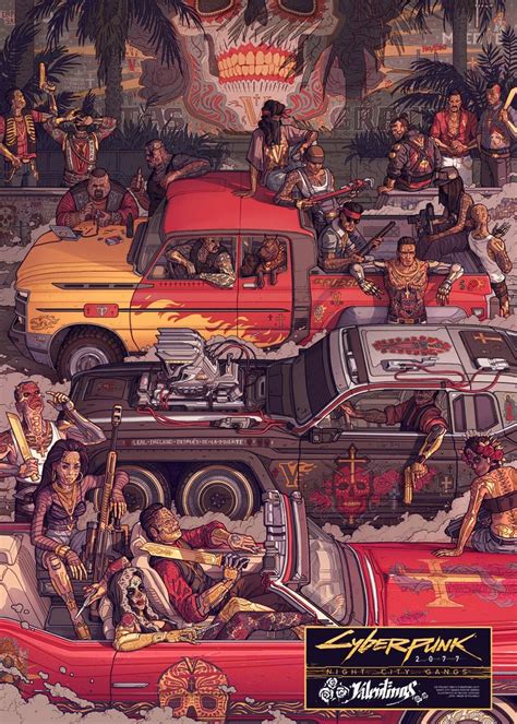 Cyberpunk 2077 Gangs Posters Michal Dziekan Cyberpunk 2077 Street