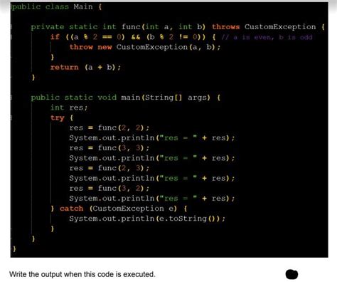 Solved 3 Write The Output For The Following Code Snippet