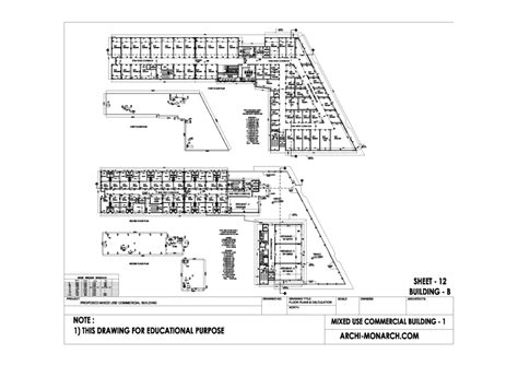 Commercial Building Floor Plans Drawings