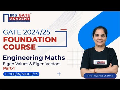 Eigen Values And Eigen Vectors Video Lecture Crash Course English For Electrical