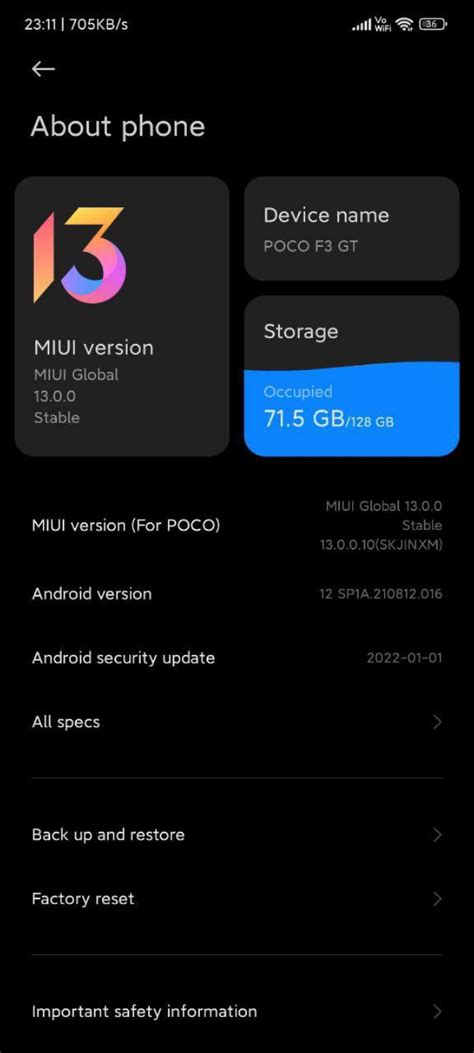 POCO F3 GT MIUI 13 FoneArena Fone Arena