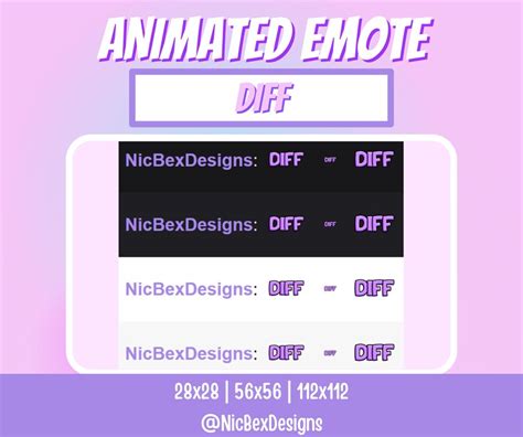 Diff Twitch Animated Emote Streamer Youtube Diff Animated Emote
