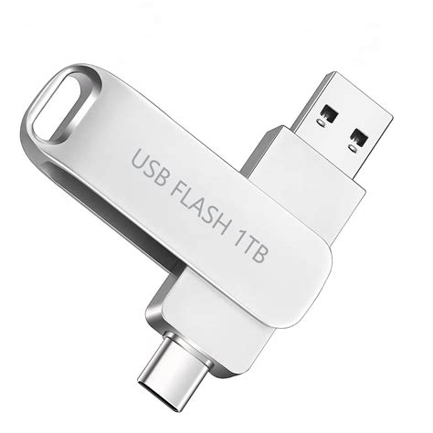 1tb Usb Flash Drive 2 In 1 Thumb Drive With Usb And Type C Port Compatible With Mac Pro Laptops
