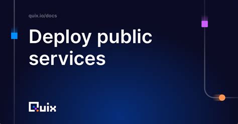 Deploy Public Services Documentation