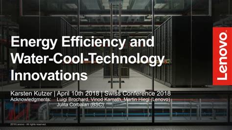 Lenovo Hpc Energy Efficiency And Water Cool Technology Innovations Ppt