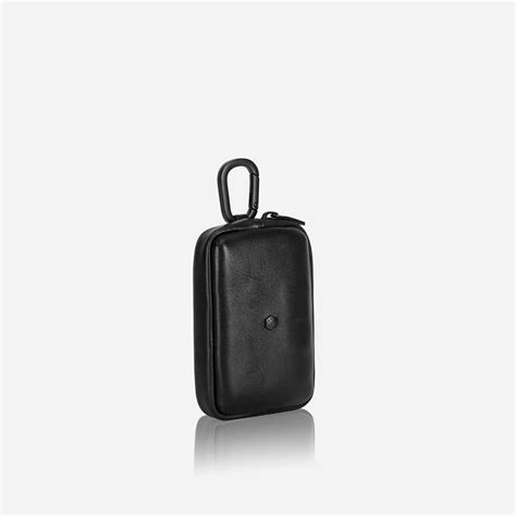 Leather Cellphone Pouch With Strap In Black Jekyll And Hide Shop Now