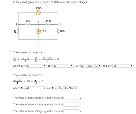 Solved In The Circuit Given Below R 25 Ohm Determine The