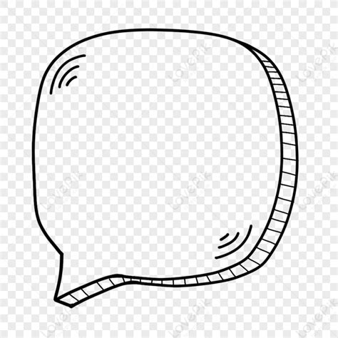 귀여운 일러스트 간단한 흑백 조건 스테레오 거품 대화 상자아름다운그래피티 Png 일러스트 무료 다운로드 Lovepik