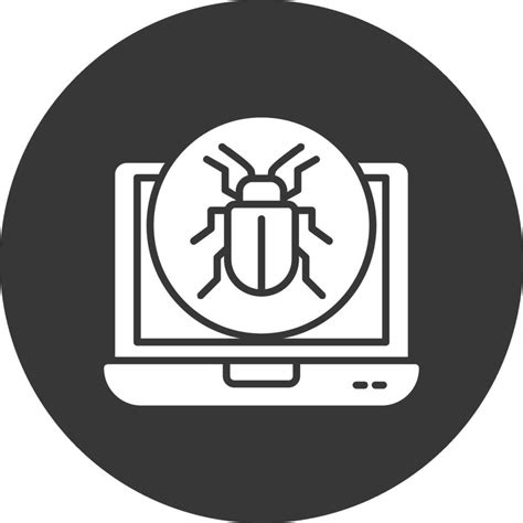 Bug Glyph Inverted Icon 43476504 Vector Art At Vecteezy