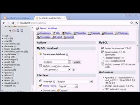 Beginner PHP Tutorial PhpMyAdmin Part YouTube