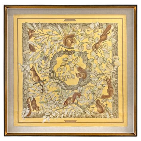 Vintage Framed Hermes Silk Scarves For Sale At 1stdibs Vintage Hermes