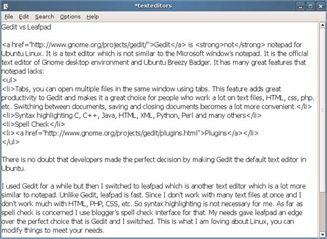 Gedit Vs Leafpad Comparison Of Two Text Editors For Ubuntu