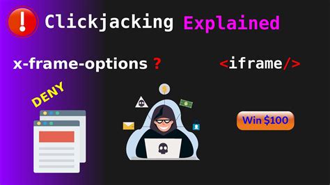 How Does Click Hijacking Works Using Iframe Tag X Frame Options Youtube