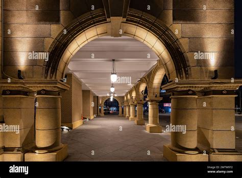 Taipei Jan 3 2023 Night Exterior View Of The National Yang Ming