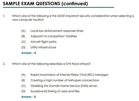 cissp certification are multiple choice tests the best way to hire