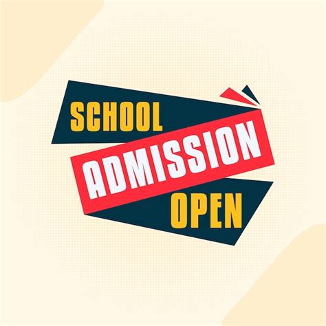 학교 입학 개방 교육 소셜 미디어 포스트 템플릿 프리미엄 벡터