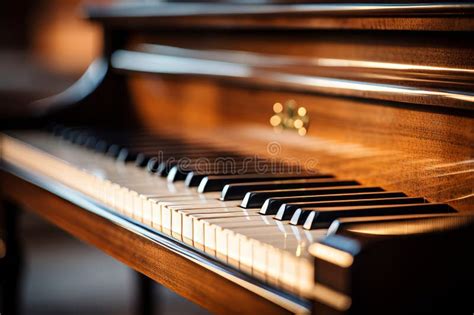 Detailed Closeup Of Individual Piano Keys On A Solo Keyboard Focusing On The Intricate Design
