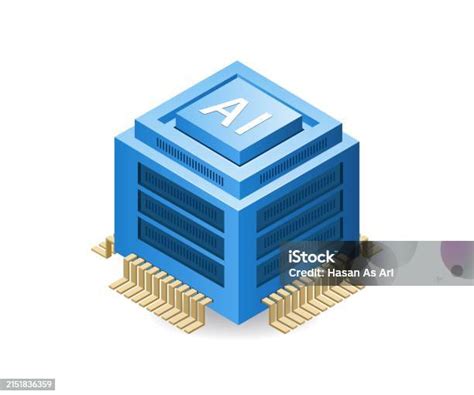 Ai 클라우드 서버 인포그래픽 3d 일러스트 평면 아이소메트릭 0명에 대한 스톡 벡터 아트 및 기타 이미지 0명 3차원