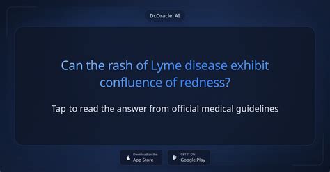 Can The Rash Of Lyme Disease Exhibit Confluence Of Redness