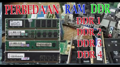 perbedaan ram ddr1 ddr2 ddr3 ddr4 youtube