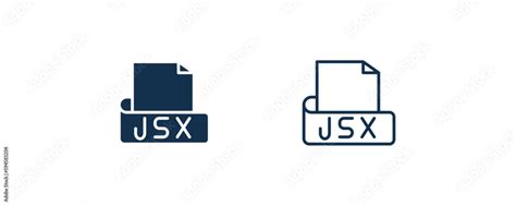 Jsx Icon Outline And Filled Jsx Icon From Information Technology