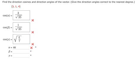Solved Find The Direction Cosines And Direction Angles Of Chegg Com