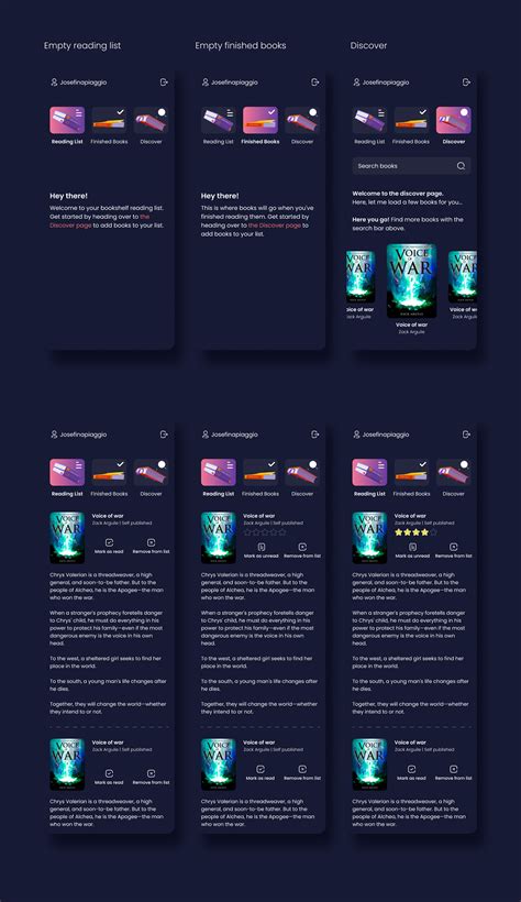 Bookshelf Ui Redesign On Behance