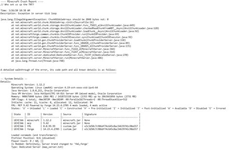 Server Crashing When Installing Forge 1 12 2 R Admincraft