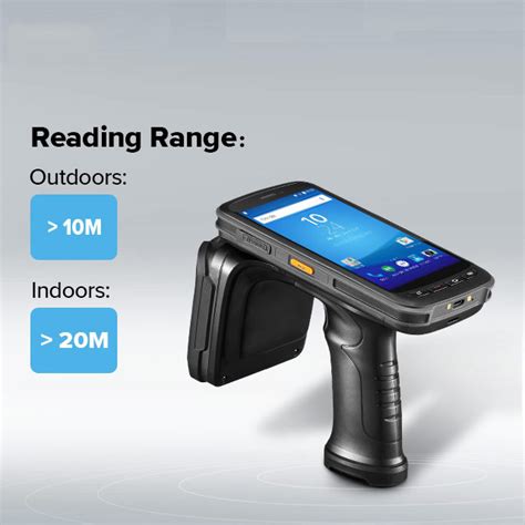 Android 13 Systems Terminal Mobile Long Distance Uhf Rfid Handheld Reader For Laundry Warehouse