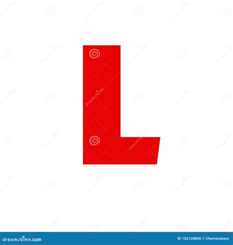 The Letter L In Red