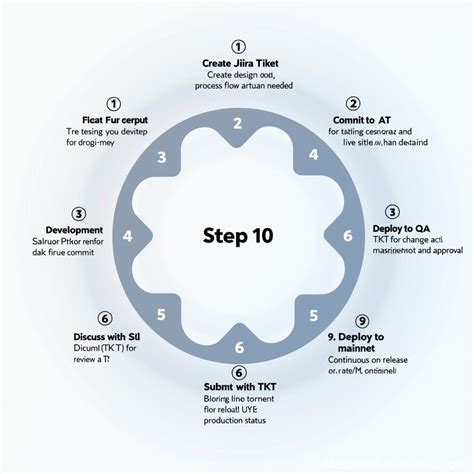 Flow Chart With 10 Steps And Linked Circle Stable Diffusion Online