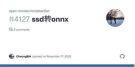 ssd转onnx · issue 4127 · open mmlab mmdetection · github
