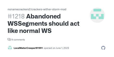 Abandoned Wssegments Should Act Like Normal Ws · Issue 1218