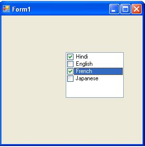 CheckedListBox Control In VB NET