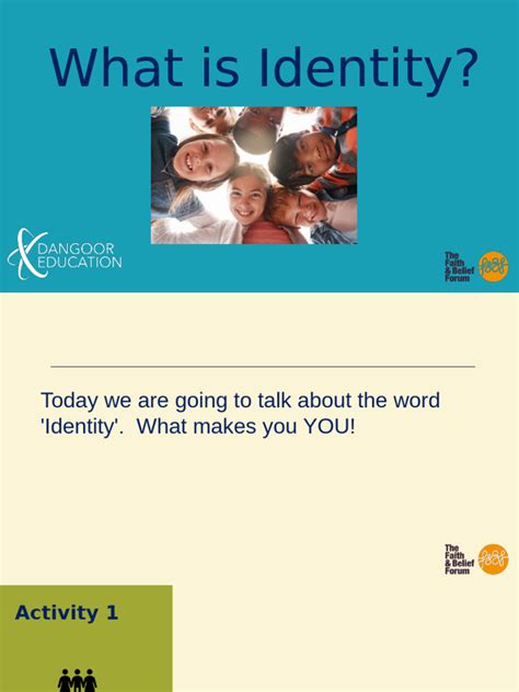 What Is Identity Presentation Ks2 1 Pdf