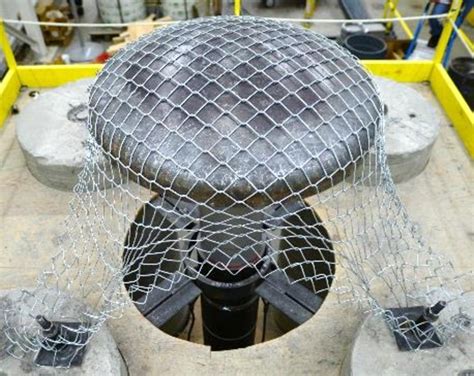 Post Test Photo Of A Chain Link Test Sample Maximum Sample Displacement Download Scientific