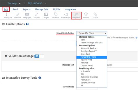 Using The Forward To Friend Finish Option Questionpro Help Document