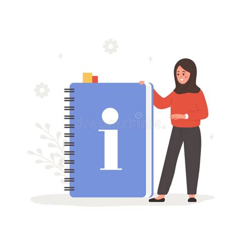 User Manual Concept Islamic Female Character With Huge Guidebook