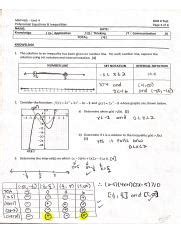 Unit 4 Solutions Final MHF4UE Pdf Course Hero