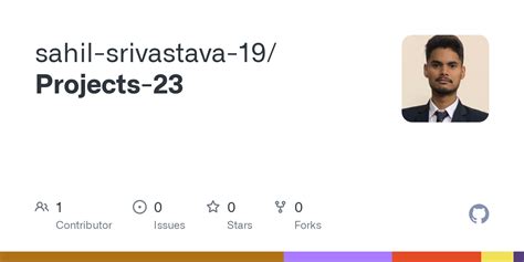 Github Sahil Srivastava 19projects 23