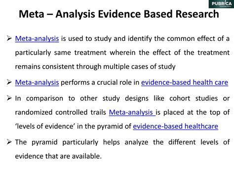 Ppt Why Perform A Meta Analysis Evidence Based Research Powerpoint Presentation Id8256608