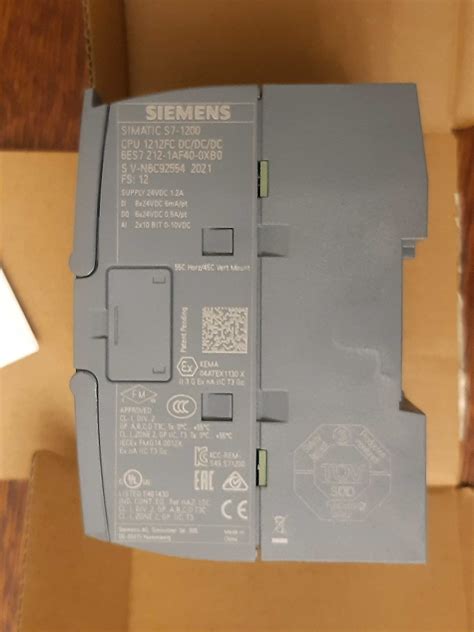 Siemens Cpu 1212fc Simatic S7 1200 6es7 212 1af40 0xb0 Swarzędz • Olx Pl